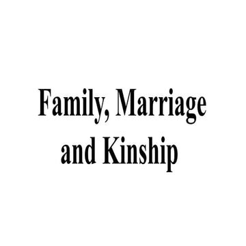 Family structures & Classification (for a Sociology Presentation) | PPTX