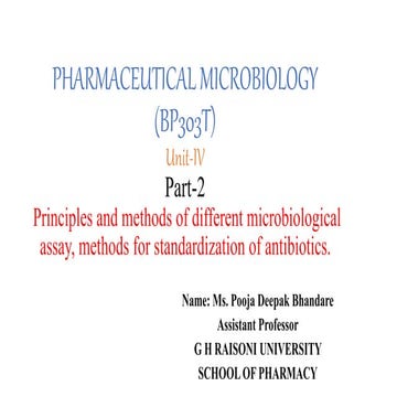 Principles and methods of different microbiological assay, methods for ...