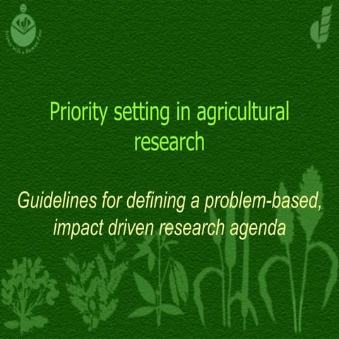 CGIAR Priority-setting-guidelines-part 2 | PPT
