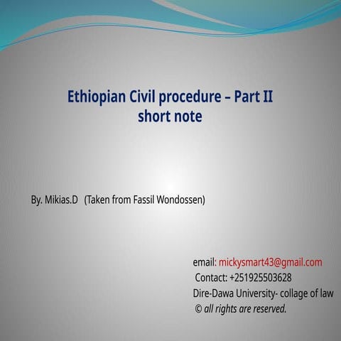 Part 2 Civil procedure short note.pptx new | PPTX