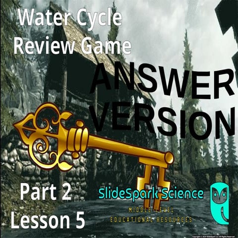 Water Cycle Review Game from SlideSpark Science | PPTX
