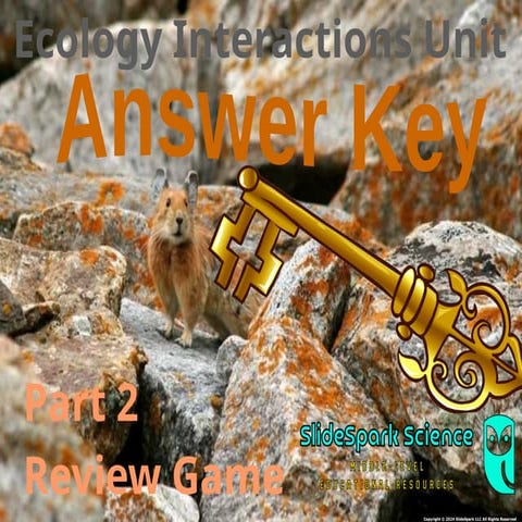 Ecology Quiz Game Answer Version, Biodiversity Quiz, Importance of ...