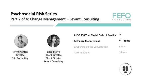 Psychosocial Risk Series : Mental Fitness – Opening up Conversations | PPT