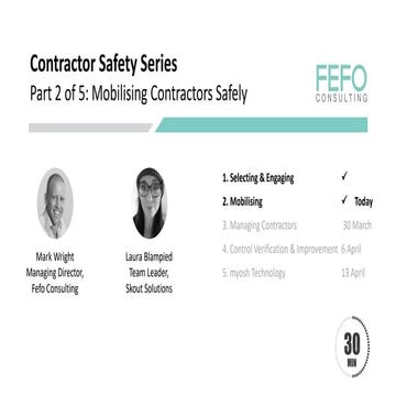 Mobilising Contractors Safely | PDF