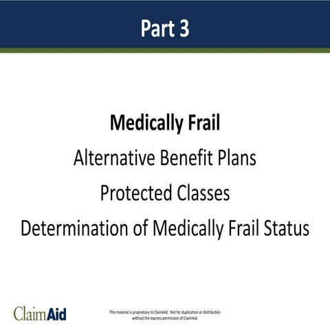 Part 3 2022 Medically Frail | PPTX