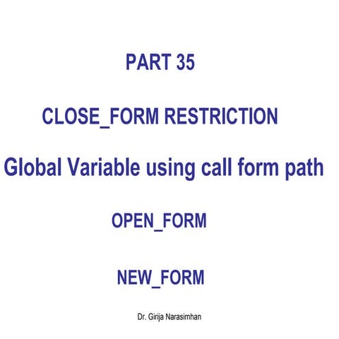 Part 35 close form,open-form,new_form | PPT
