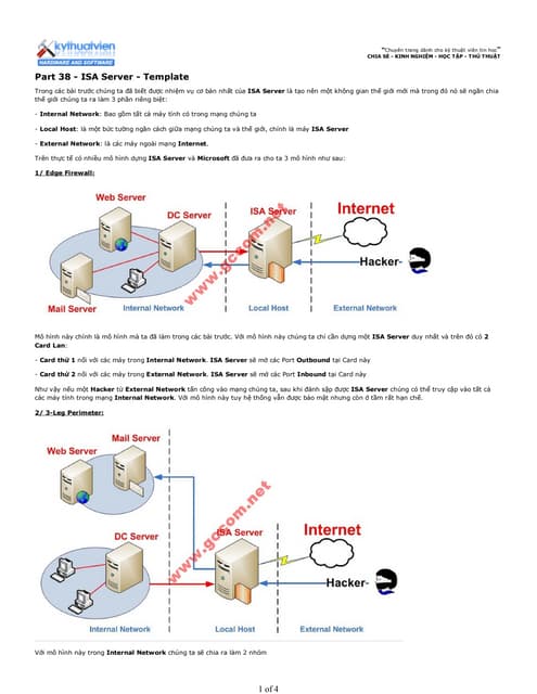 Hướng dẫn cài đặt isa 2006 | DOCX
