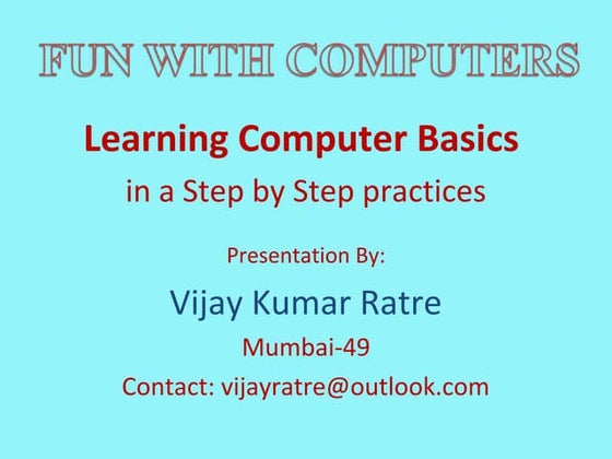 Lecture 3 INTRODUCTION TO COMPUTER | PPT Lecture 3 INTRODUCTION TO COMPUTER | PPT