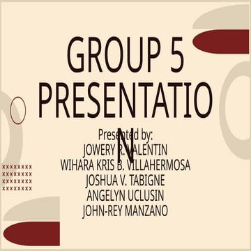 Part 3 Output 3 Group 5.pptx Group Presentation for Management | PPTX