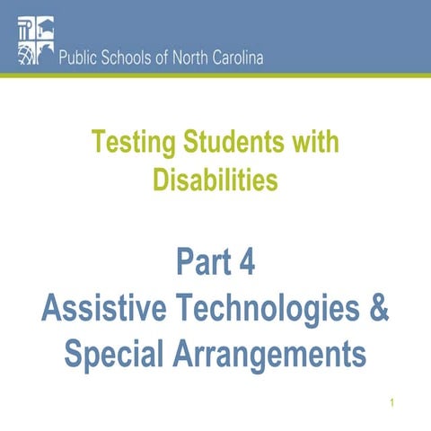 Testing Students with Disabilities | PPT