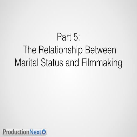 State of the Film Industry Part 5 - Relationships and Filmmaking | PPT