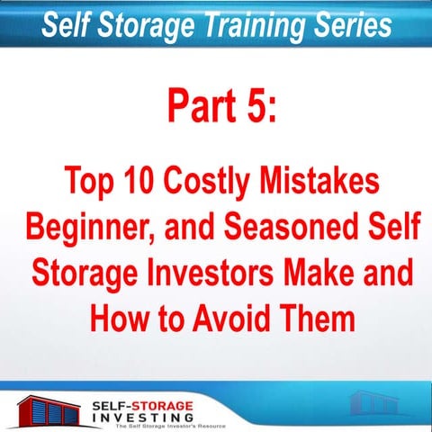 Self Storage Training Series Part 5 | PPTX