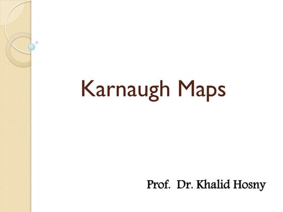 Presentation on Karnaugh Map | PPTX | Programming Languages | Computing