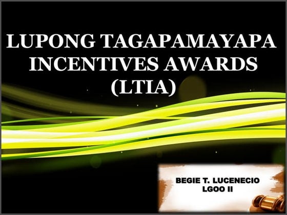 LTIA Presentation.pptx | Non-Profit Organizations | Industries