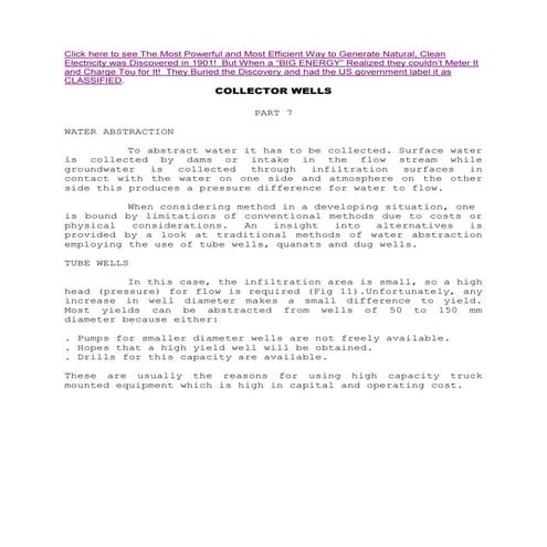 Part 10 sustainable water from collector well system