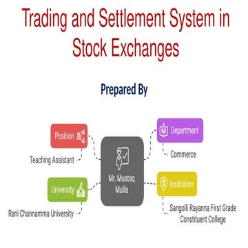 Part A- BSE - Trading and Settlement System in Stock Exchanges .pptx