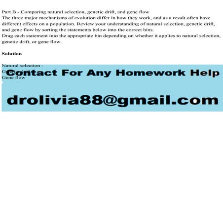 Part B - Comparing natural selection, genetic drift, and gene flow.pdf
