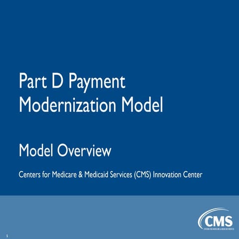 Webinar: Part D Senior Savings Model - Overview | PDF