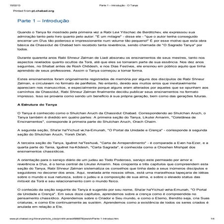 Parte 1 – introdução o tanya | PDF