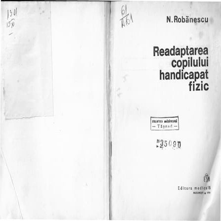 readaptarea copilului handicapat fizic p.1(partea generala) | PPT