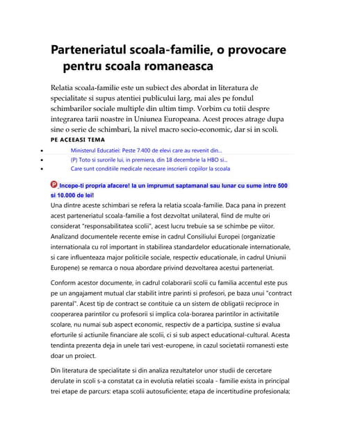 Sedinta cu parintii | PPT