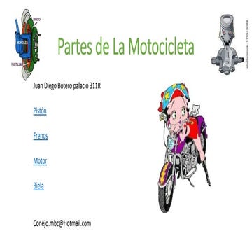 Partes de la motocicleta | PPTX
