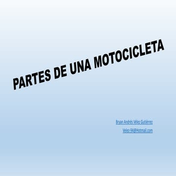 Partes de una motocicleta | PPTX