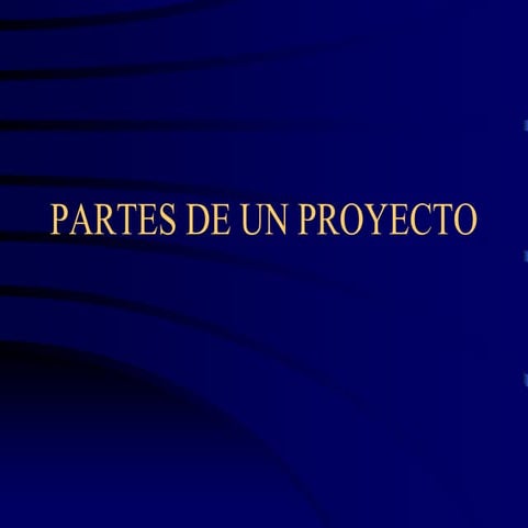 Partes de un proyecto 1 | PDF