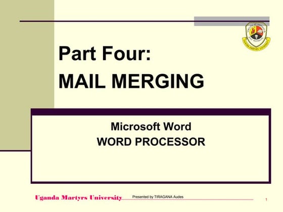 Mail merge | PPTX