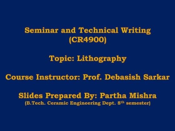 Photolithography | PPT