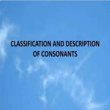 Consonants | PPTX