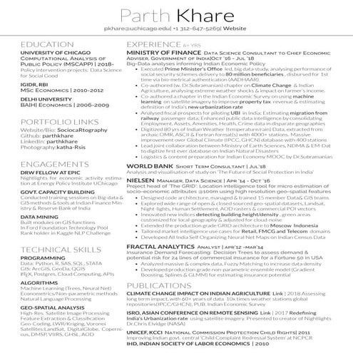 Parth khare cv_july19 | PDF