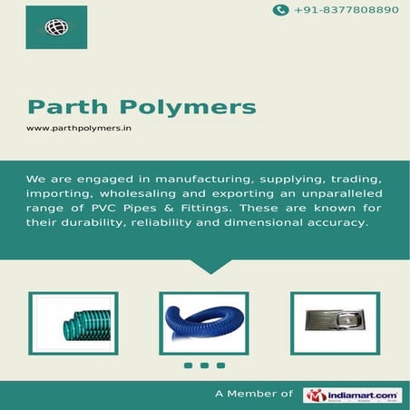 Parth Polymers, Rajkot, PVC Hose Suction Pipe | PDF