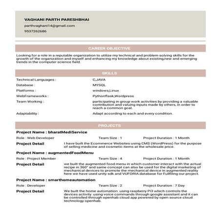 Resume | PDF
