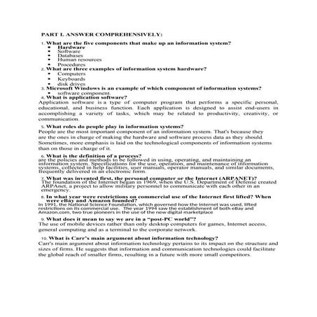 PART I. glaiza may oroceo ...