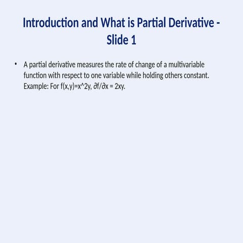 Comprehensive Guide to Partial Derivatives and Euler's Theorems in ...