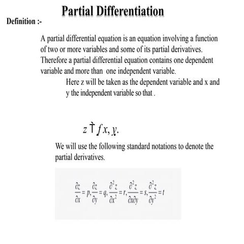 # Understanding Partial Derivatives # | PPTX