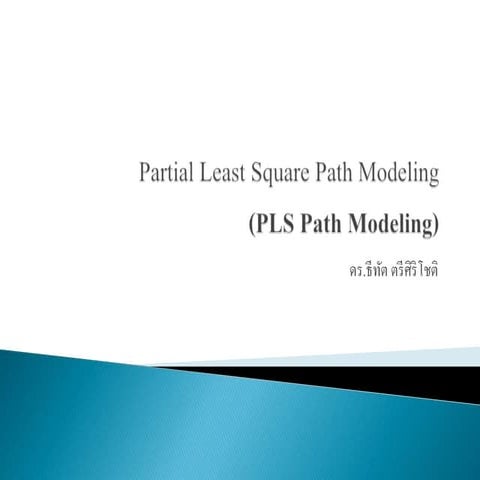 Partial least square path modeling | PPT