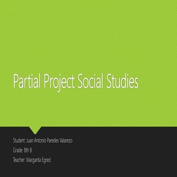 Partial project social studies | PPT