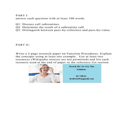 PART I answer each question with at least 100 words.Q1 Discu.docx