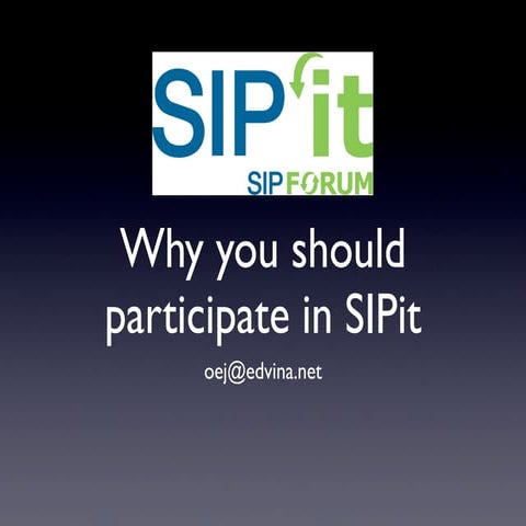 Participate in SIPit | PDF