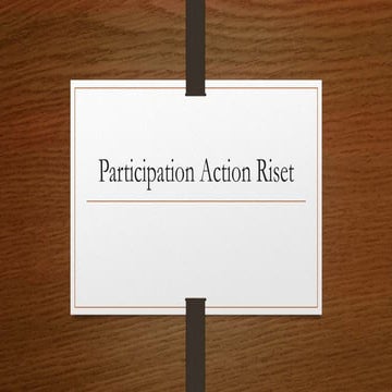 Participation action riset | PPTX