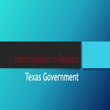 PPT - Texas Government | PPTX