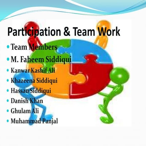 Participation & team work in tqm | PPTX