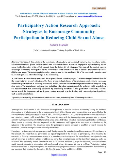 Participatory Approach (PA) | PPT