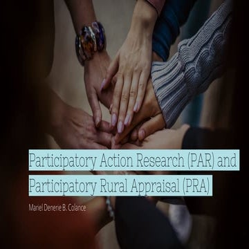 Participatory learning and action | PPTX