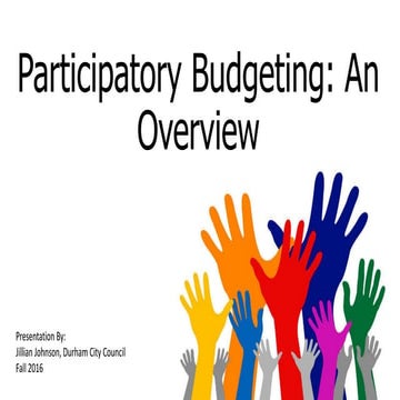 Participatory Budgeting Overview | PDF