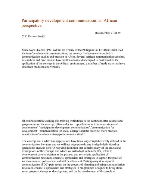 9. development communication | PPTX