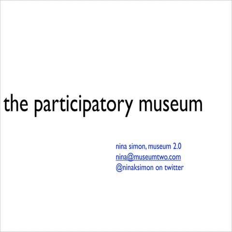 The Participatory Art Museum | PPT