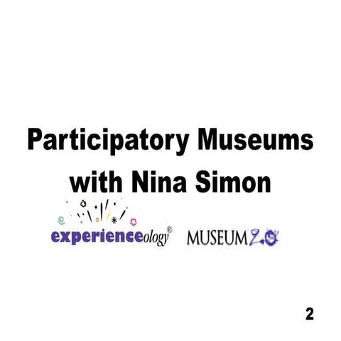The Participatory Museum with Nina Simon | PDF